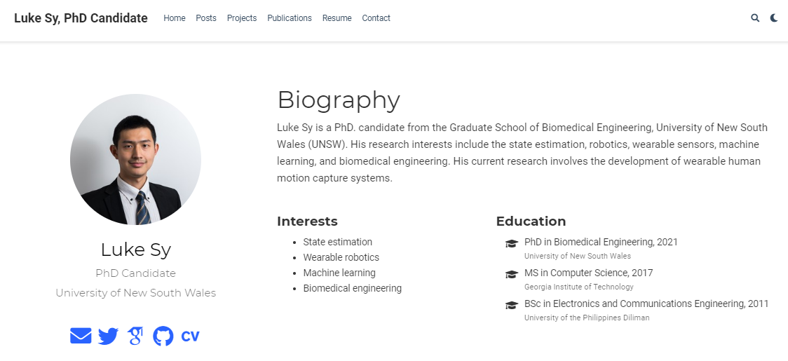 Personal website (Gitlab+Hugo+Academic+Netlify) | Luke Sy, PhD Candidate